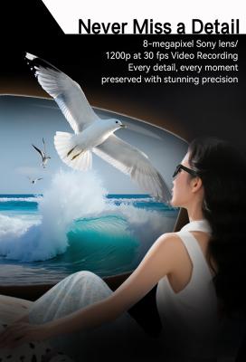 China G2 Novos Óculos Inteligentes Microfone e Alto-falante embutidos com 800w de pixels à venda