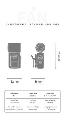China M6 Cooling Wind Fan Precision-Crafted Core Easy To Carry Portable Neck Fan for sale