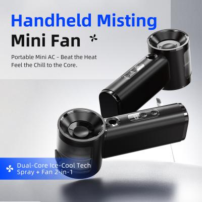 China Cold Fan 4000mAh Rechargeable Mini Fan 7-Blade Outdoor Use for sale