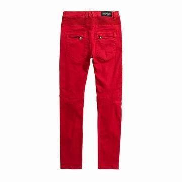 China Balmain Jeans For Men Straight Leg Knee Drape Panel Moto Biker Jeans Skinny Slim Fashion Brand Men's Denni Jeans for sale