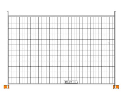 China Canada Stanard 6FT*9.5FT Construction Temporary Fence Panel for sale
