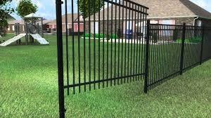 China Wholesale & low price black powder painted used aluminum picket fence for sale