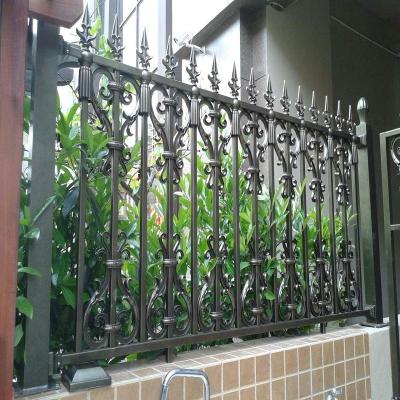 China black vinyl metal picket fence /aluminium picket fence for sale