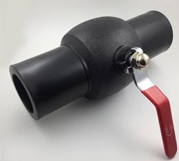 China HDPE Steel Core Ball Valve With Steel Handle for sale