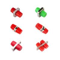 China FC Fiber Adapter Square Rectangular Simplex Duplex APC UPC PC Low Insertion Loss 0.2dB for FTTH FTTX for sale