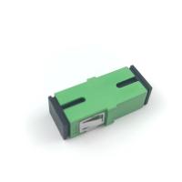 China SC APC Earless Dustproof Simplex Coupler Low Insertion Loss 0.2 dB for FTTH Active Connection for sale