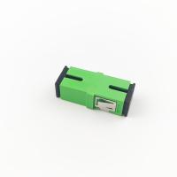 China SC APC Earless Dustproof Simplex Coupler Low Insertion Loss 0.2 dB for FTTH Active Connection for sale