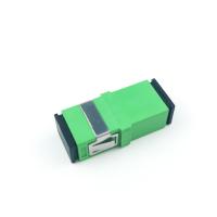 China SC APC Earless Dustproof Simplex Coupler Low Insertion Loss 0.2 dB for FTTH Active Connection for sale