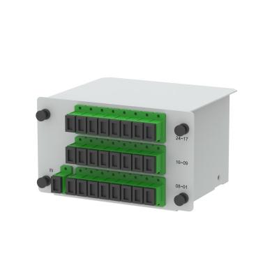 China FTTX PLC Splitter Insertion Type 1x2 1x4 1x8 1x16 1x32 1x64 met SC/UPC 5 Te koop