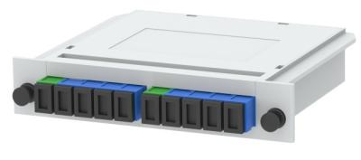 China FTTX PLC Splitter Insertion Type 1x2 1x4 1x8 1x16 1x32 1x64 met SC/UPC 5 Te koop