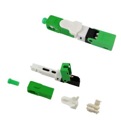 China MAX≤0,5dB Perda de inserção SC UPC SM Simplex Fibra Óptica Conector Rápido para FTTH e Rede à venda