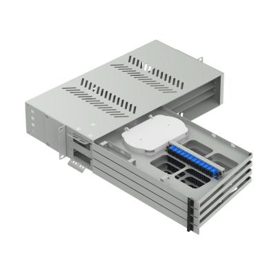 China 19 Inch Swing Type SC UPC Fiber Optic Patch Panel Sub ODF Sub Optic Distribution Frame for sale