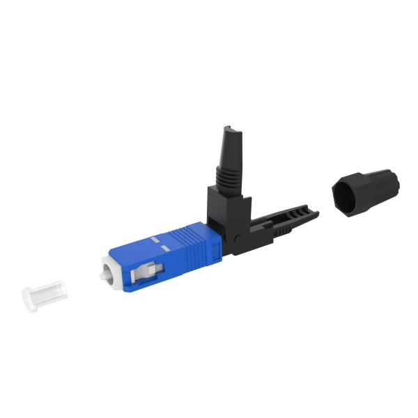 Quality Simplex SC Fiber Optic Fast Connector UPC Polished for FTTH Field Assembly in for sale