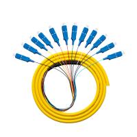 China SC UPC Optic Fiber Pigtail Patchcord Customizable Length 0.9mm 3.0mm Low Insertion Loss for sale