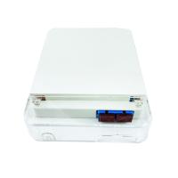 China 2 Port SC Fiber Optic Face Plate Socket Panel ABS 115x86x23mm for sale