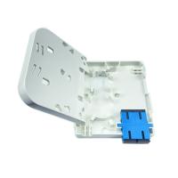 China 2 Port SC Fiber Optic Face Plate Socket Panel ABS 115x86x23mm for sale