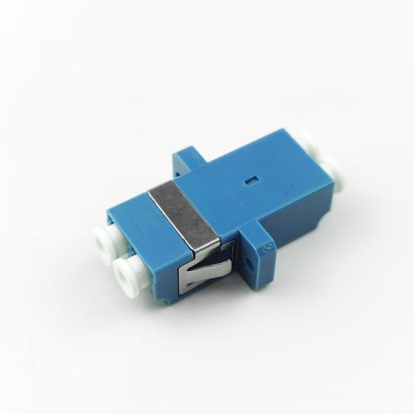 Quality 2 Ports PBT LC UPC Optic Fiber Adapter Eared Duplex Coupler for Optical Fiber for sale