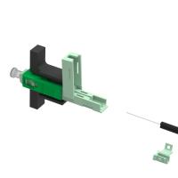 China Simplex SC APC Fiber Optic Fast Connector 2x3mm Drop Cable Field Assembly for sale