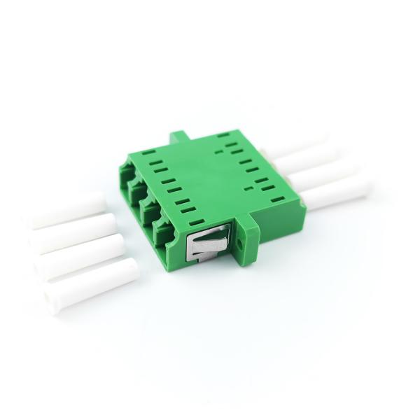 Quality LC/APC Optic Fiber Adapter Eared Square Transformation in Green Color for sale