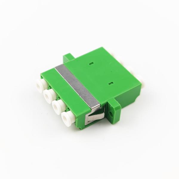 Quality LC/APC Optic Fiber Adapter Eared Square Transformation in Green Color for sale
