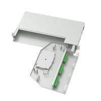 China 24 Cores LC APC 19 Inch Swing Patch Panel Sub Optic Distribution Frame 44x482x280mm Gray for sale