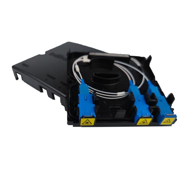Quality Convenient SC Connector Type Plastic Fiber Optic Splitter Faceplate for Indoor for sale