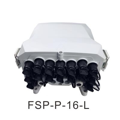 China 16 Cores Outdoor Fiber Optic Terminal Distribution Box for Dropcable and Main Cable for sale
