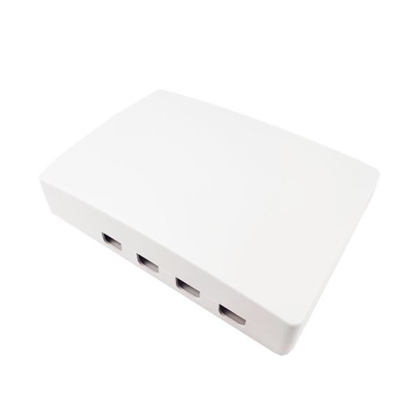 Quality SC Connector 4 Cores Plastic Fiber Optic Faceplate Socket Panel for FTTH for sale