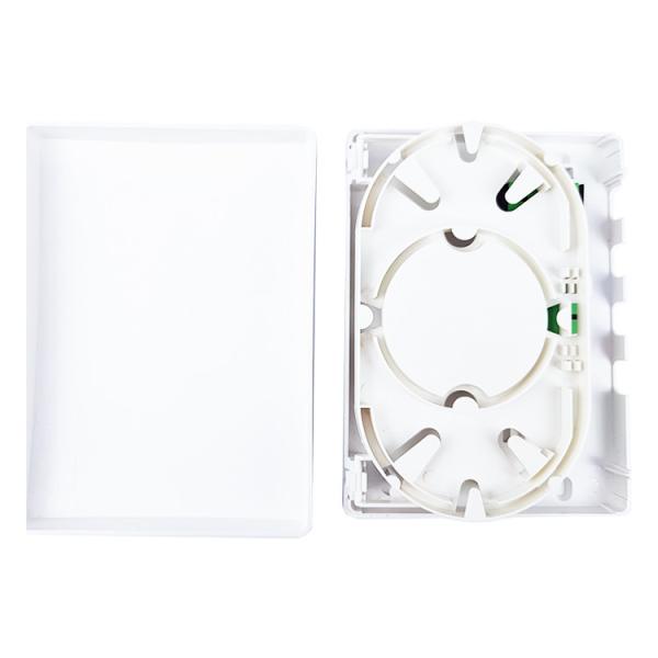 Quality SC Connector 4 Cores Plastic Fiber Optic Faceplate Socket Panel for FTTH for sale