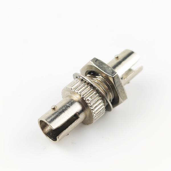 Quality ST APC Simplex Circular Optic Fiber Coupler for FTTH Zinc Alloy Plastic Material for sale