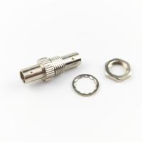 Quality ST APC Simplex Circular Optic Fiber Coupler for FTTH Zinc Alloy Plastic Material for sale
