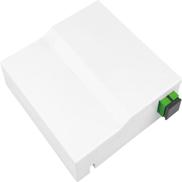 Quality 1 Core Plastic Fiber Optic Faceplate Socket Panel White Essential for FTTH Connection for sale