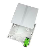 China White 1 Port SC Fiber Optic Faceplate Socket Panel 86x86mm ABS for FTTH for sale