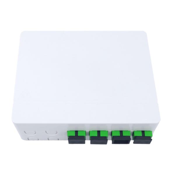 Quality 5 FTTX 4 Cores Plastic Fiber Optic Faceplate Socket Panel for and FTTX for sale