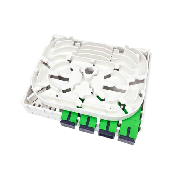 Quality 5 FTTX 4 Cores Plastic Fiber Optic Faceplate Socket Panel for and FTTX for sale