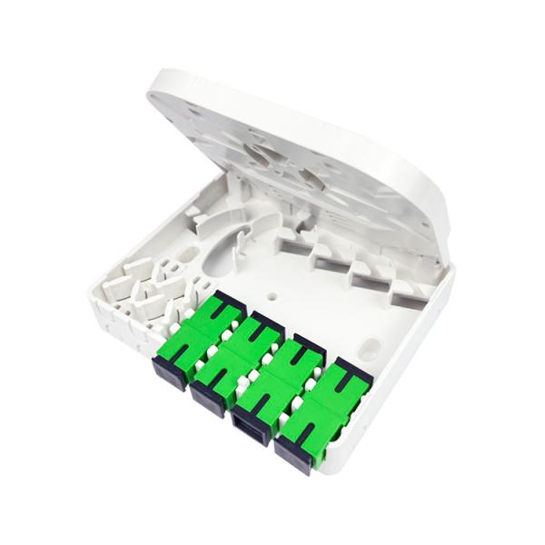 Quality 5 FTTX 4 Cores Plastic Fiber Optic Faceplate Socket Panel for and FTTX for sale
