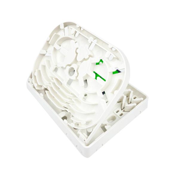 Quality 5 FTTX 4 Cores Plastic Fiber Optic Faceplate Socket Panel for and FTTX for sale