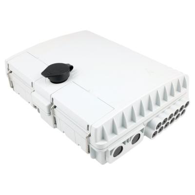 China 12 Cores Fiber Optic Distribution Box for Outdoor FTTH Network SC Connector Included for sale