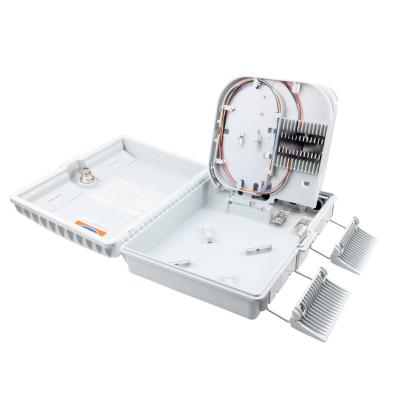 China 12 Cores Fiber Optic Distribution Box for Outdoor FTTH Network SC Connector Included for sale