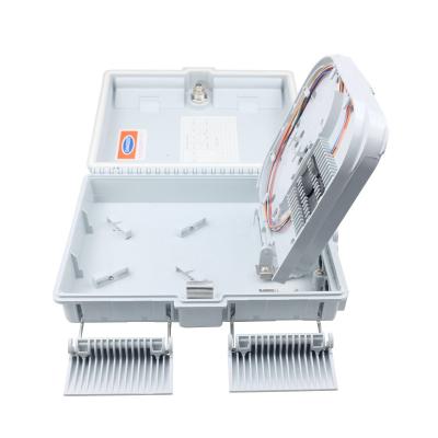 China 12 Cores Fiber Optic Distribution Box for Outdoor FTTH Network SC Connector Included for sale