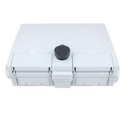 China 12 Cores Fiber Optic Distribution Box for Outdoor FTTH Network SC Connector Included for sale