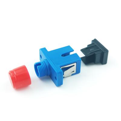 China FTTH Hybrid Optic Fiber Adapters Couplers with Zirconia Sleeve and SC FC Connectors for sale