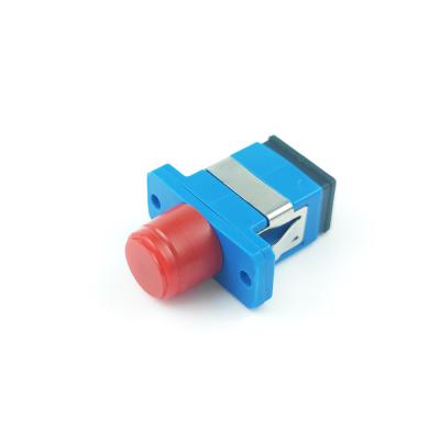 China FTTH Hybrid Optic Fiber Adapters Couplers with Zirconia Sleeve and SC FC Connectors for sale