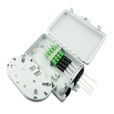 China FTTH Network Access Outdoor IP65 4 Cores Fiber Optic Termination/Distribution Box Access for sale