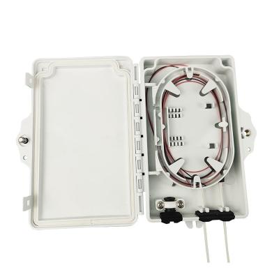 China Network Distribution Access Outdoor FTTH IP65 Fiber Optic Termination Box 2 Cores PC ABS for sale