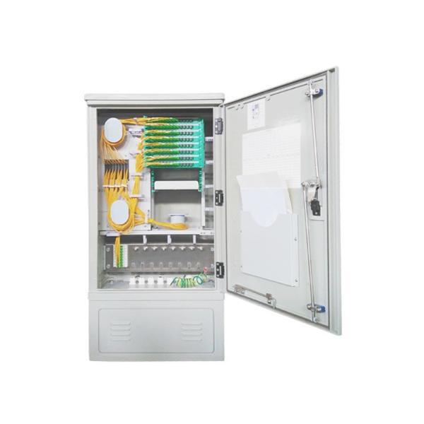 Quality 144 Capacity Wired LAN Fiber Distribution Cabinet for Urban Rural Broadband Networks for sale