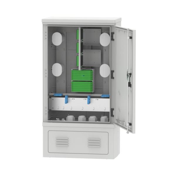 Quality FDC 96A IP65 SMC Outdoor Fiber Distribution Cabinet for FTTH FTTX 1035 * 550 * 310 mm for sale
