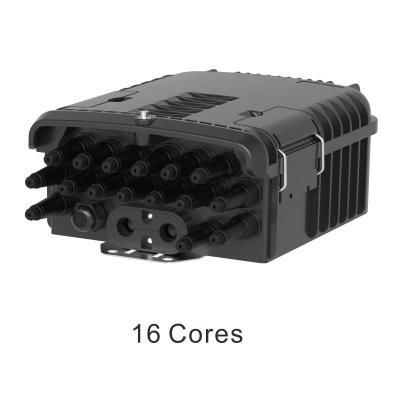 China PC ABS 16 cores FTTH glasvezel terminal box voor wand- en paalmontage in het buitenleven Te koop
