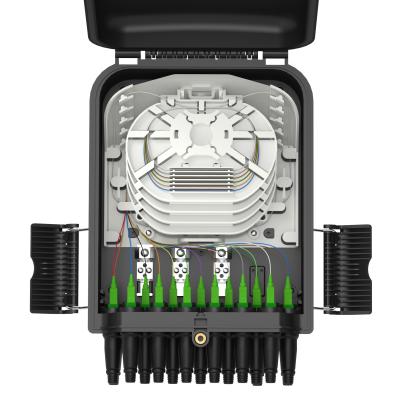 China PC ABS 16 cores FTTH glasvezel terminal box voor wand- en paalmontage in het buitenleven Te koop