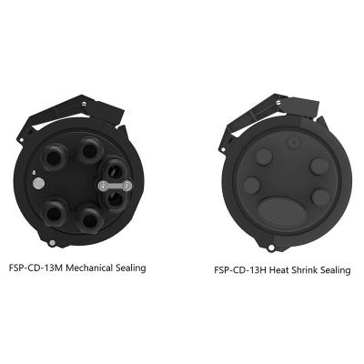 China Black 192 Cores Fiber Optic Splice Closure Cable Joint Enclosure for Network FTTH Projects for sale